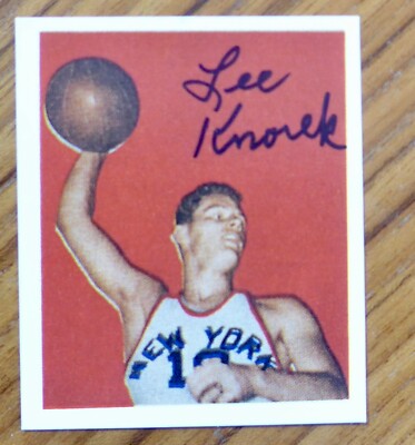 LEO KNOREK dec.2003 autograph signed auto 1948 Bowman reprint New York ...
