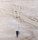 Plain Silver Front Open Necklace 925 Sterling Silver Casual Wear ...