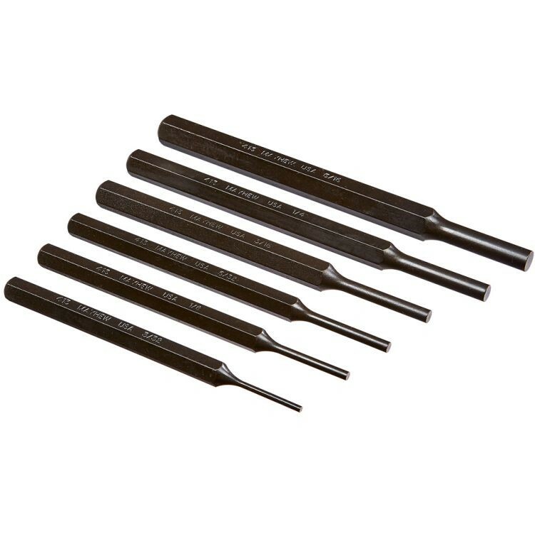 Mayhew Pro 6 Piece Pin Punch Set Made in the USA | eBay