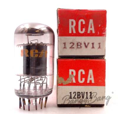 2 RCA 12BV11 Compactron Twin Pentode Color Demoluator Audio Vacuum Tube ...