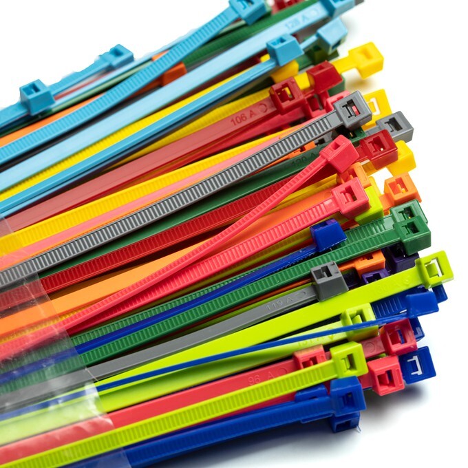 Advanced Cable Ties ACT 11” Colored Cable Ties, 100 units with 50lb ...