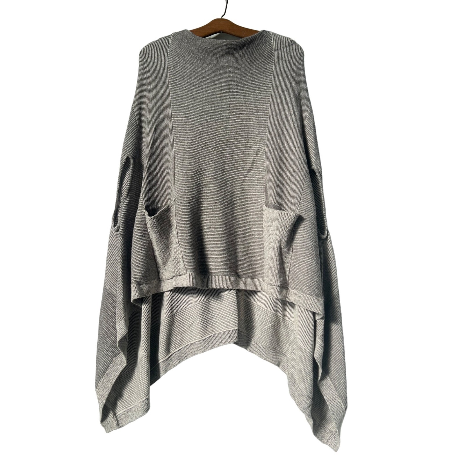 Anthropologie Moth Madison Park Poncho Sweater Womens… - Gem