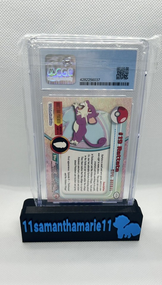 1999 Rattata Pokémon Topps Series 1 Third Print CGC 9.5 | eBay