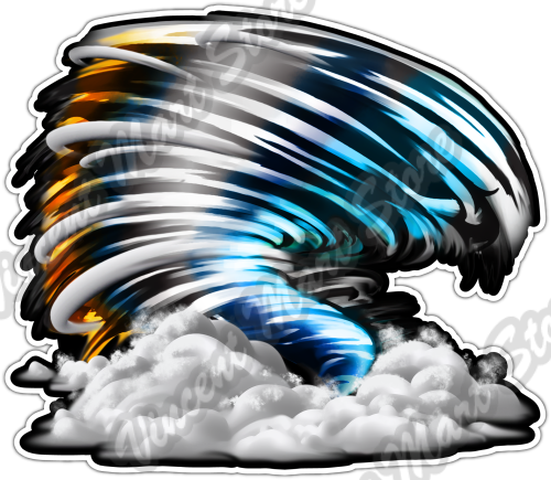 Twister Tornado Weather Storm Hurricane Car Bumper Vinyl Sticker Decal ...