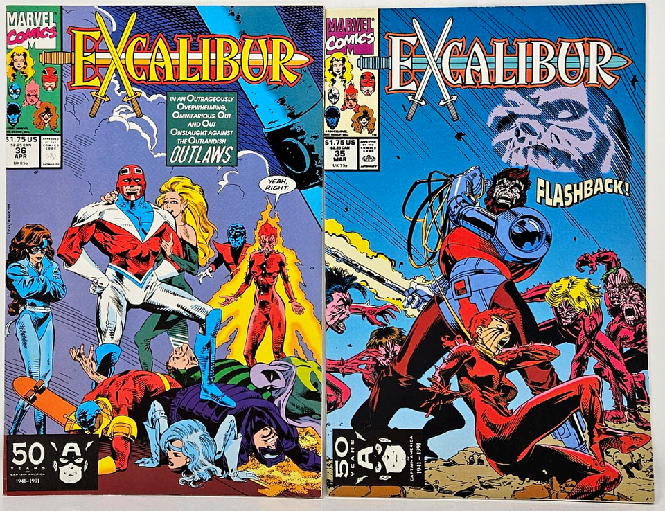 Run of 29 Marvel Comics Excalibur #11 thru 39 Dr. Doom Iron Man X-Men ...