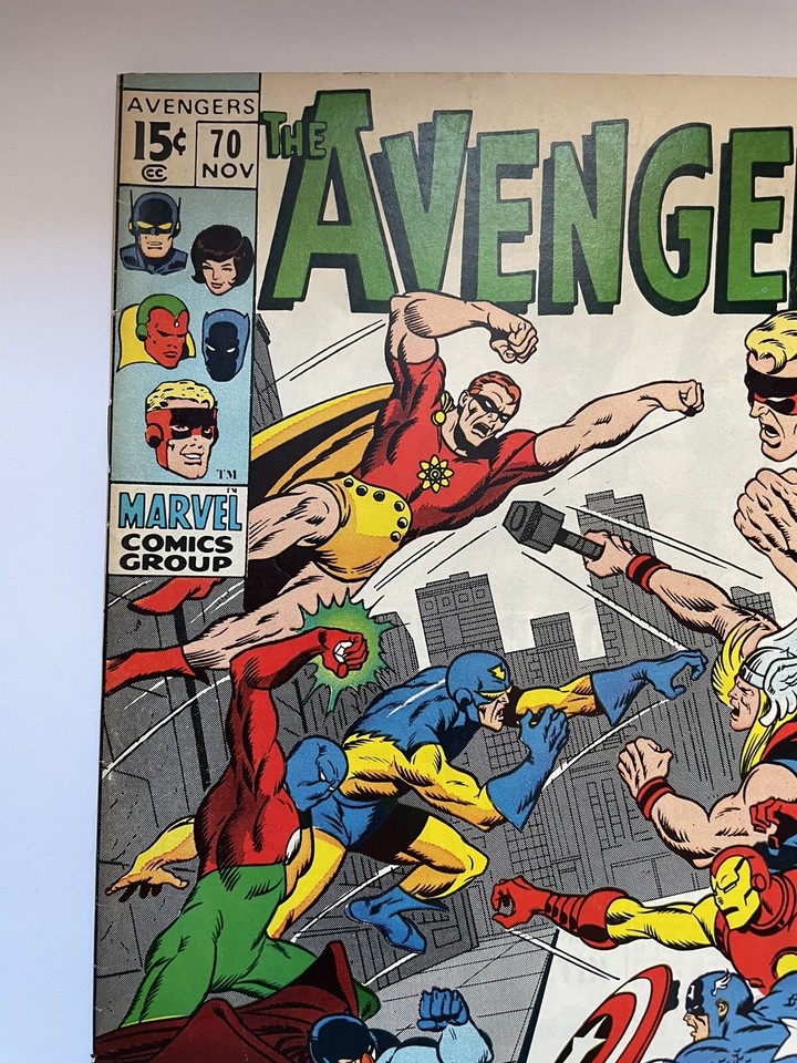 Avengers #70 (1969) 1st Appearance Squadron Sinister. Marvel Comics ...