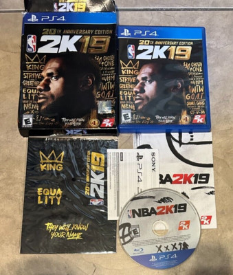 NBA Basketball 2K19 20th Anniversary Edition in Big Box w/ Manual ...