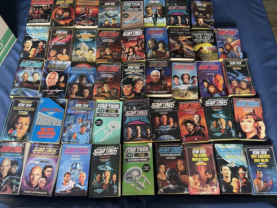 89 Books! Bulk Lot Star Trek The Next Generation TNG Paperback Novels ...
