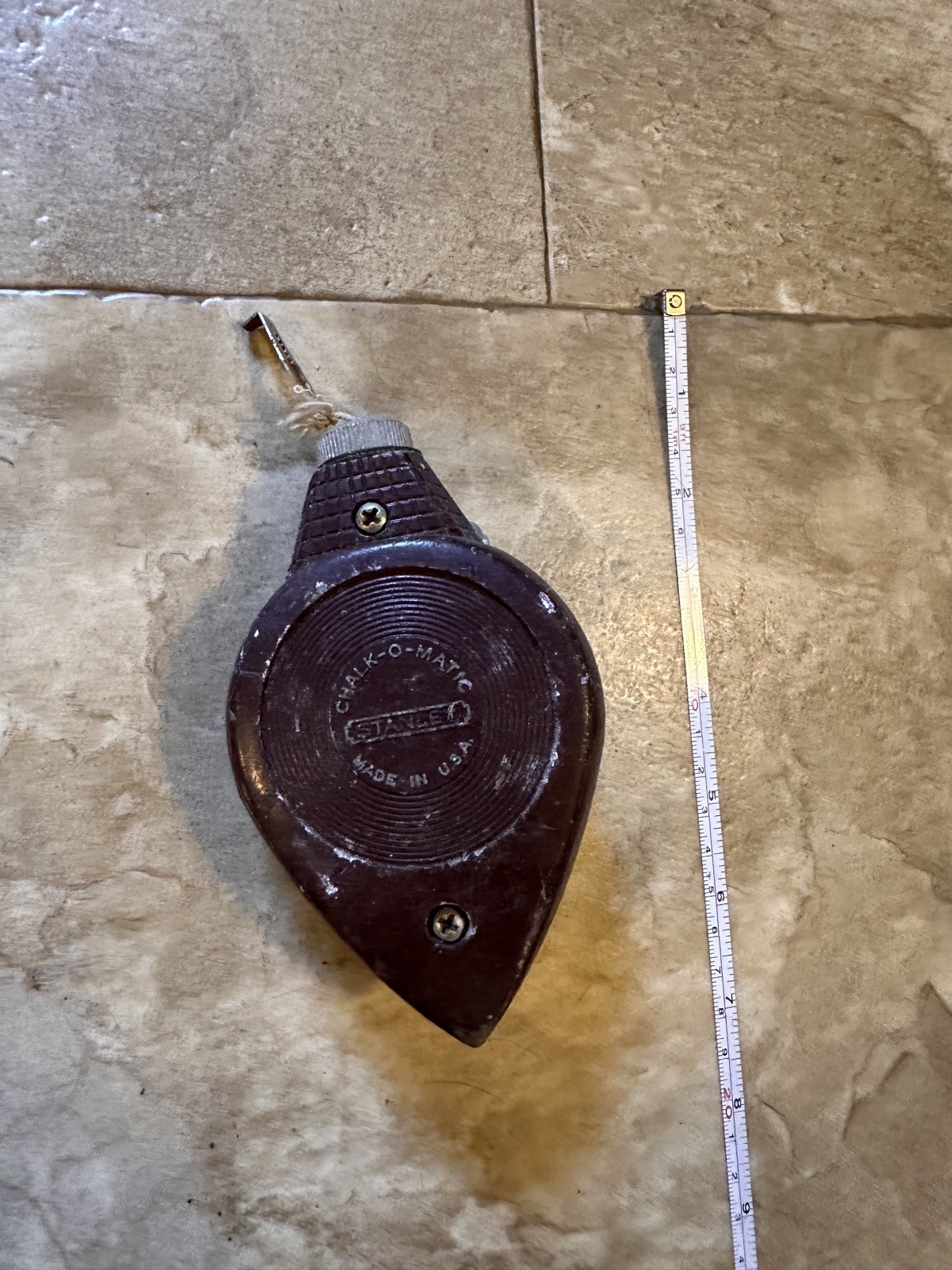 Nice Vintage Stanley Chalk-O-Matic Chalk Line Tool Made in USA | eBay