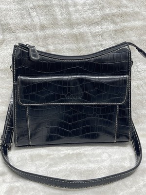 Villager by Liz Claiborne Alligator Faux Leather Shoulder Bag Handbag ...