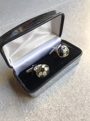 Football Soccer Ball Cuff Links cufflink NEW in Gift box | eBay Australia