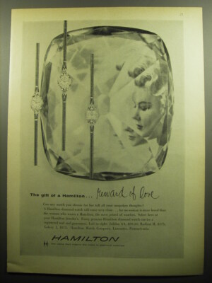 1958 Hamilton Watches Advertisement - Jubilee AA, Radiant H, Galaxy J ...