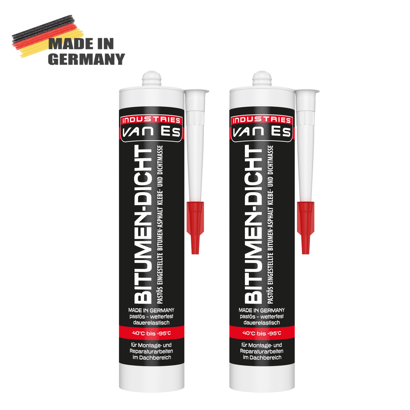 Bitumenkleber 2 x 310 ml Dichtstoff Dachdicht Bitumen Dichtmasse ...