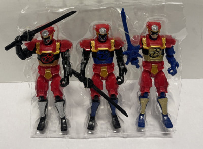 Power Rangers Lion Fire Armor Red, Blue & Gold Ranger Figures New in ...
