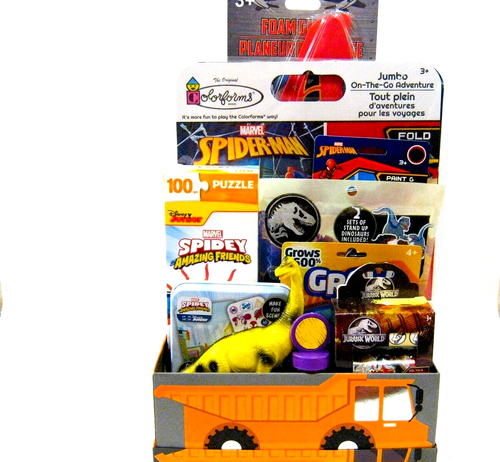 Kids Boys Arts Crafts Science Puzzles Gift Basket Birthday School ...