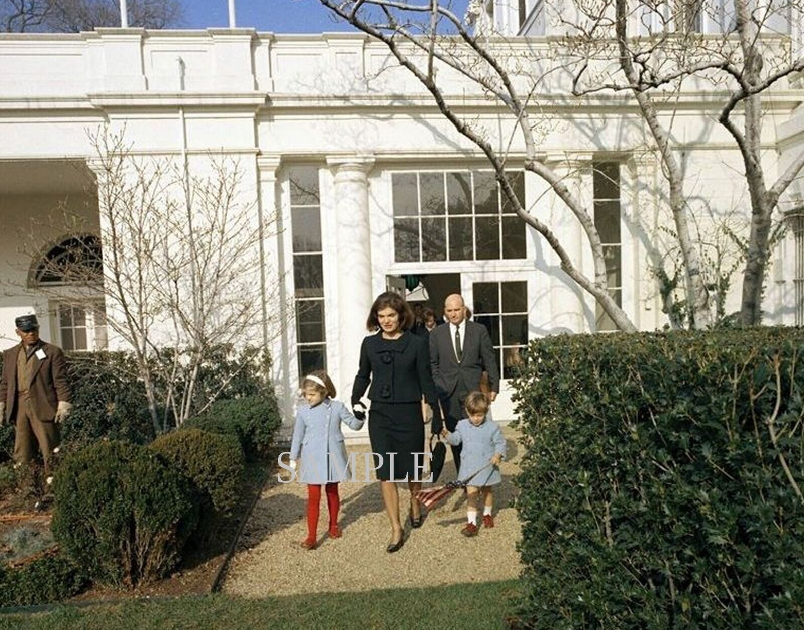 JACQUELINE KENNEDY Last Time Leaving WHITE HOUSE JFK Wife Picture Photo ...