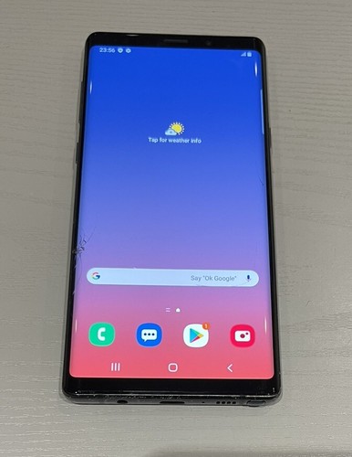 Samsung Galaxy Note 9 128gb Black Unlocked Dual Sim Cracked