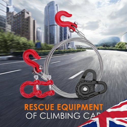 3pcs Rescue Equipment Winch Snatch Block Hook Chain Kit for 1/10 RC ...