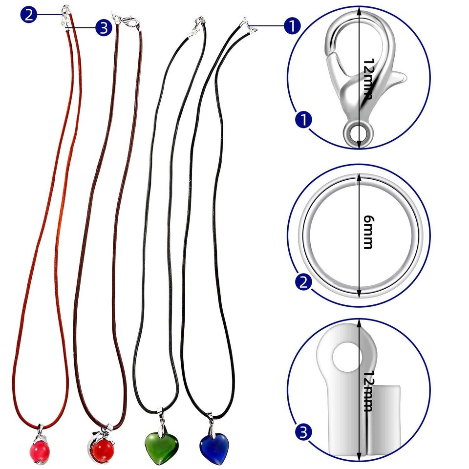 Leather Cord for Jewelry Making Kit, 24 Meters 2 mm Wide Leather Cord ...