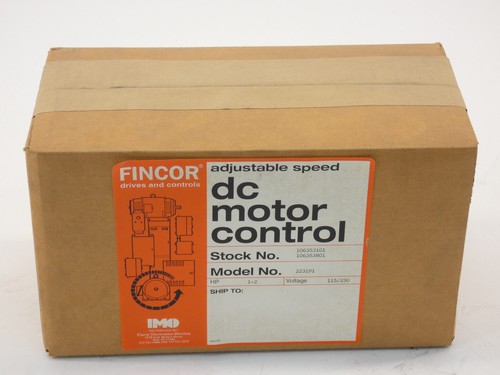 1-2 HP Fincor 2231P1 Adjustable Speed DC Motor Control 115/230 V - NEW ...