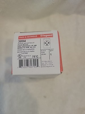 Legrand Range Receptacle 3894 50Amp | eBay