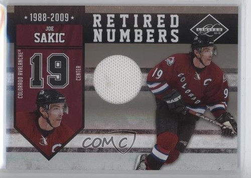 2010-11 Limited Retired Numbers Materials /99 Joe Sakic #2 HOF | eBay
