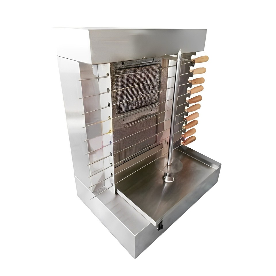 LPG Gas BBQ Spinning Grills Rotary Shawarma Doner Kebab Gyros Machine 2 ...