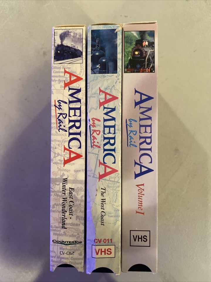 VHS Lot America By Rail Greg Scholl Les Jarrett 1994 1995 1996 Amtrak ...