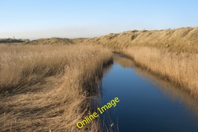 Photo 6x4 The Afon Cynffig near its mouth Kenfig A view downstream as ...