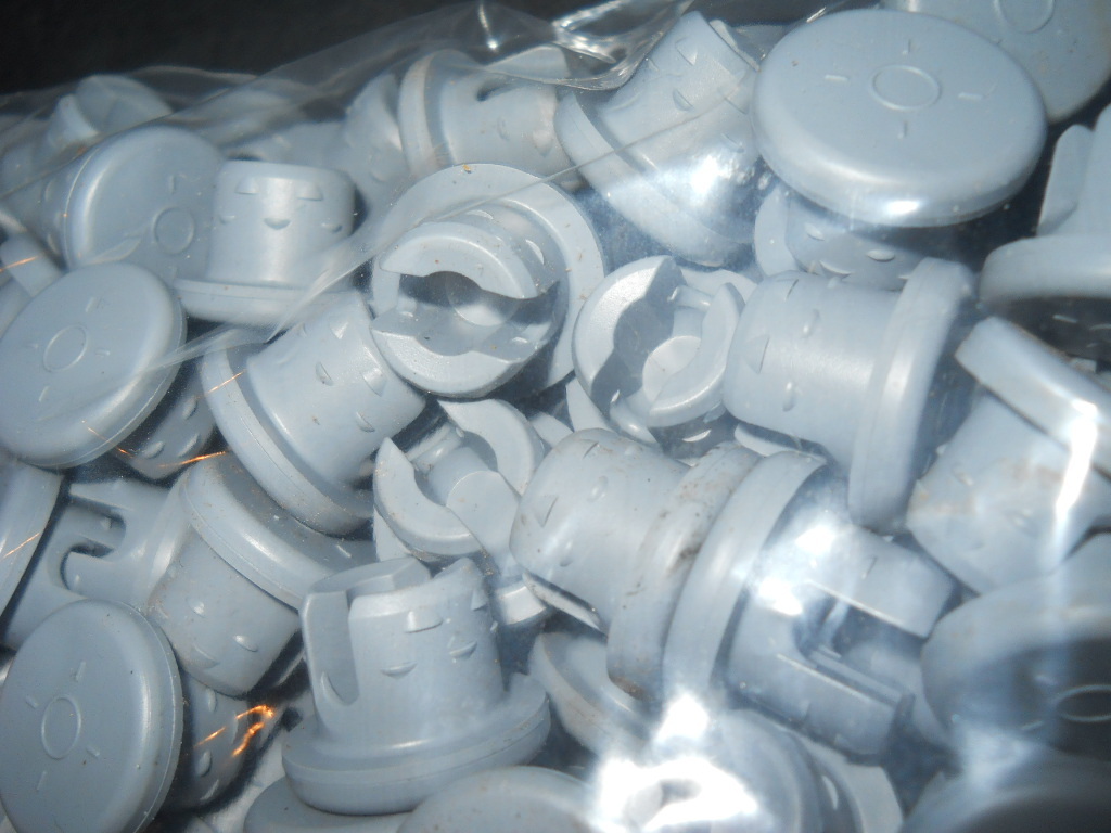 (50) West 20mm Gray 4432/50 S-87J Elastomer Double Vent Rubber Stoppers ...