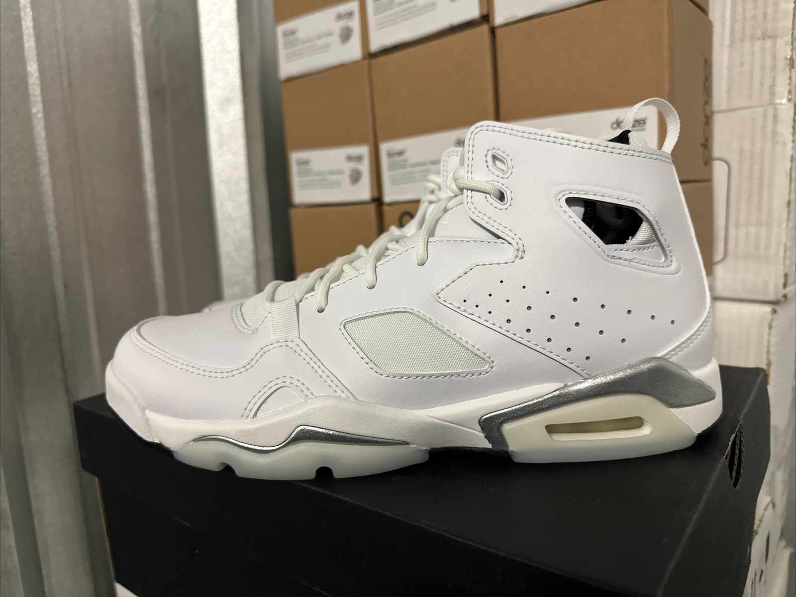 Nike Air Jordan FLTCLB 91 Flightclub White Silver DM1685-100 6.5Y | eBay