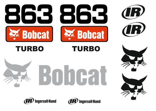 BOBCAT 863 FULL DECAL STICKER SET KIT SKID STEER CUSTOM 3 | eBay