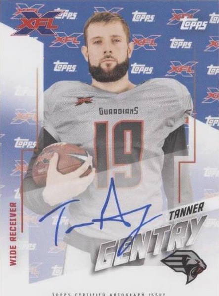2020 Topps XFL - Autographs #AU-TGE Tanner Gentry (AU) for sale online ...