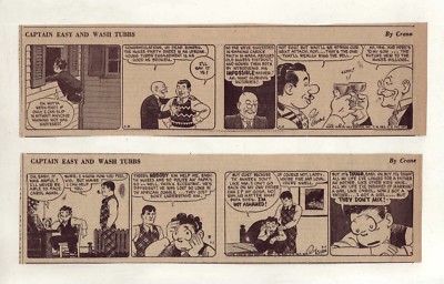 Wash Tubbs & Captain Easy by Roy Crane 25 large comic strips Complete ...