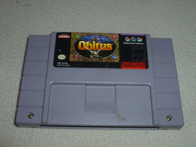 SUPER NINTENDO SNES GAME CARTRIDGE ONLY OBITUS PSYGNOSIS BULLET PROOF ...
