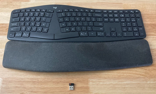 Logitech Ergo K860 Wireless Ergonomic Keyboard with USB Dongle (Tested ...
