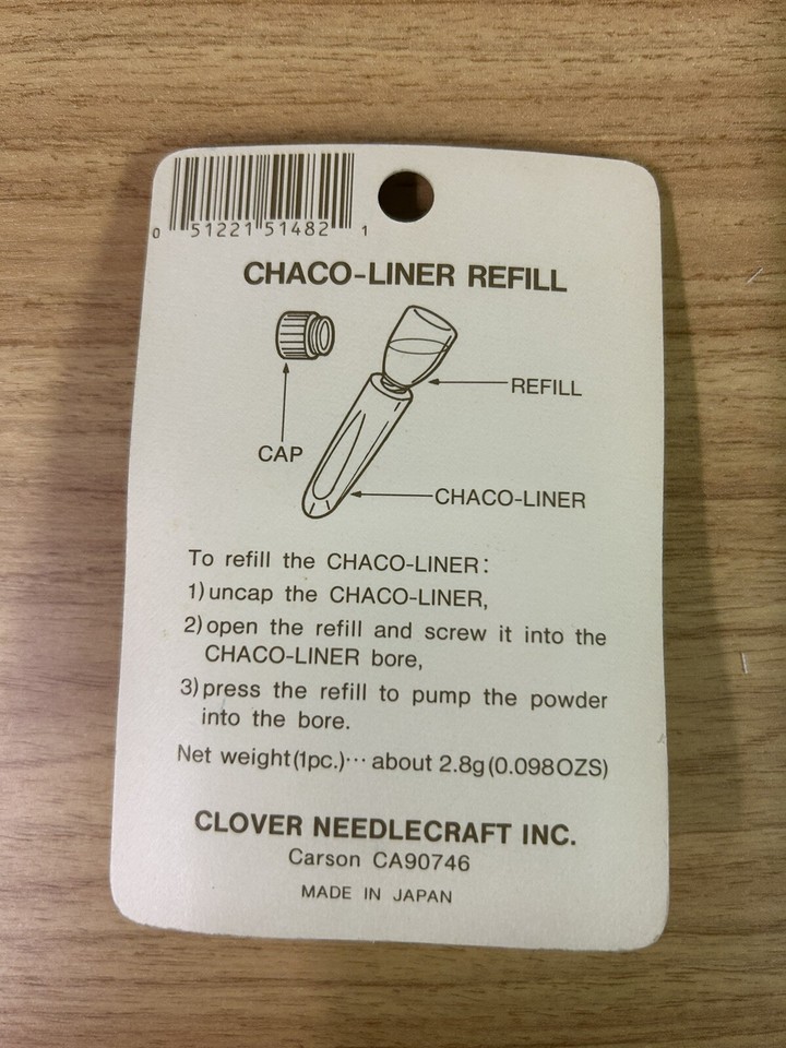 Clover Chaco Liner Chalk Refill White | eBay