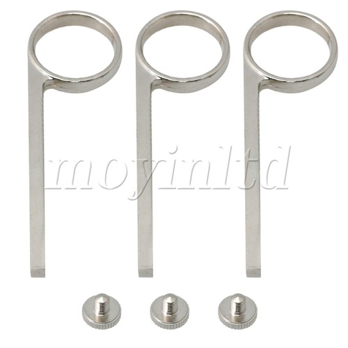 Copper B Flat Trumpet Finger Ring with Holder Screw Nut Set of 3 Silver ...