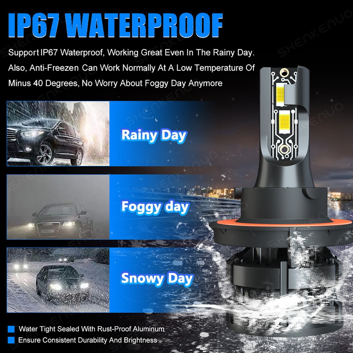 For Mercury Grand Marquis 2006-11 LED Headlights Bulb High Low Beam Fog ...