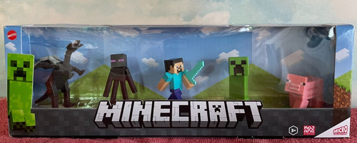Minecraft Micro Collectibles 5 Figure Character Play Set with Steve NEW ...