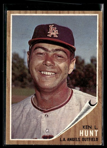 1962 Topps Set Break Ken L. Hunt #68 Los Angeles Angels | eBay