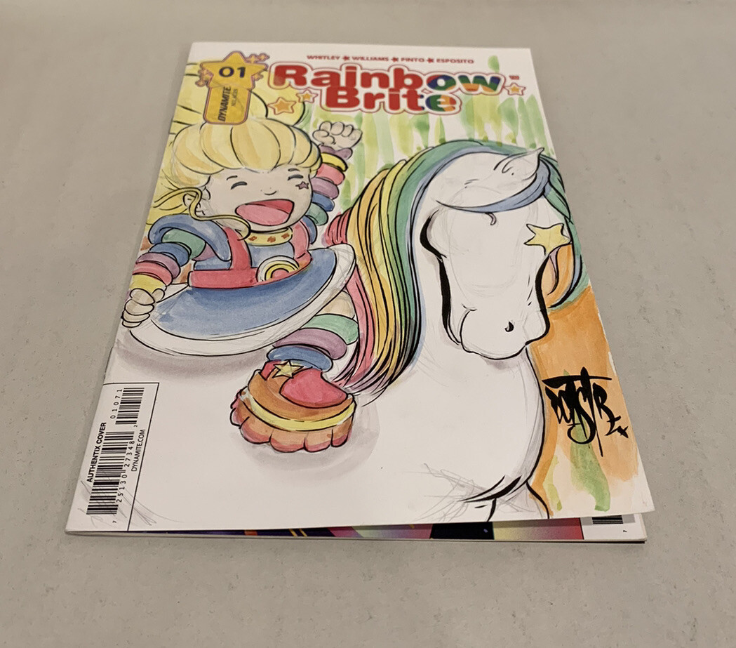 RAINBOW BRITE #1 Blank Sketch Variant Cover Comic 438 W Original Art ...