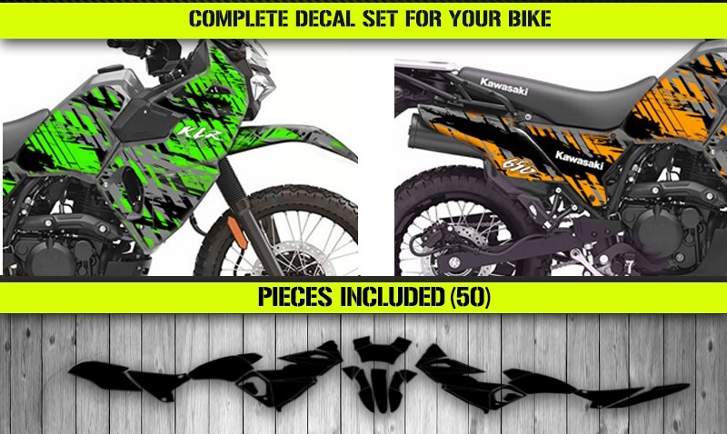 KAWASAKI KLR 650 2023 GRAPHICS KITS STICKER DECALS STREET RACE (2022 ...