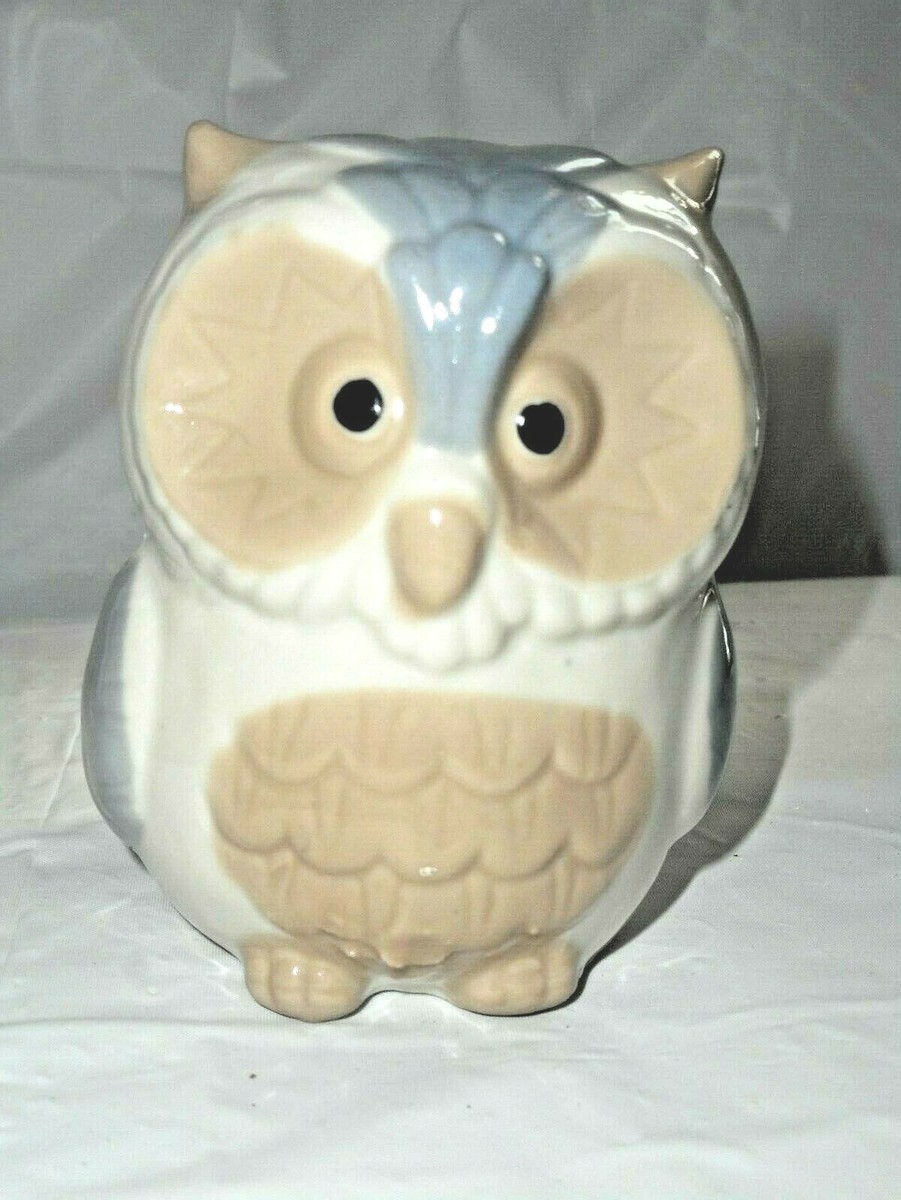 Ceramic Owl Coin Bank