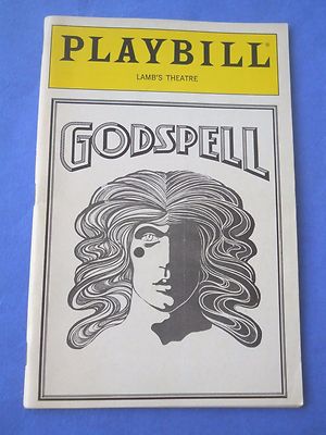 June 1988 - Lamb's Theatre Playbill - Godspell - Trini Alvarado - Laura ...