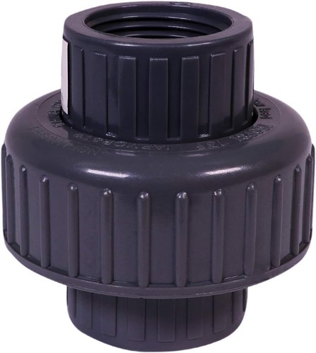 Midline Valve 582DV112 PVC Union Coupling Pipe Fitting; 1-1/2 in., Gray | eBay