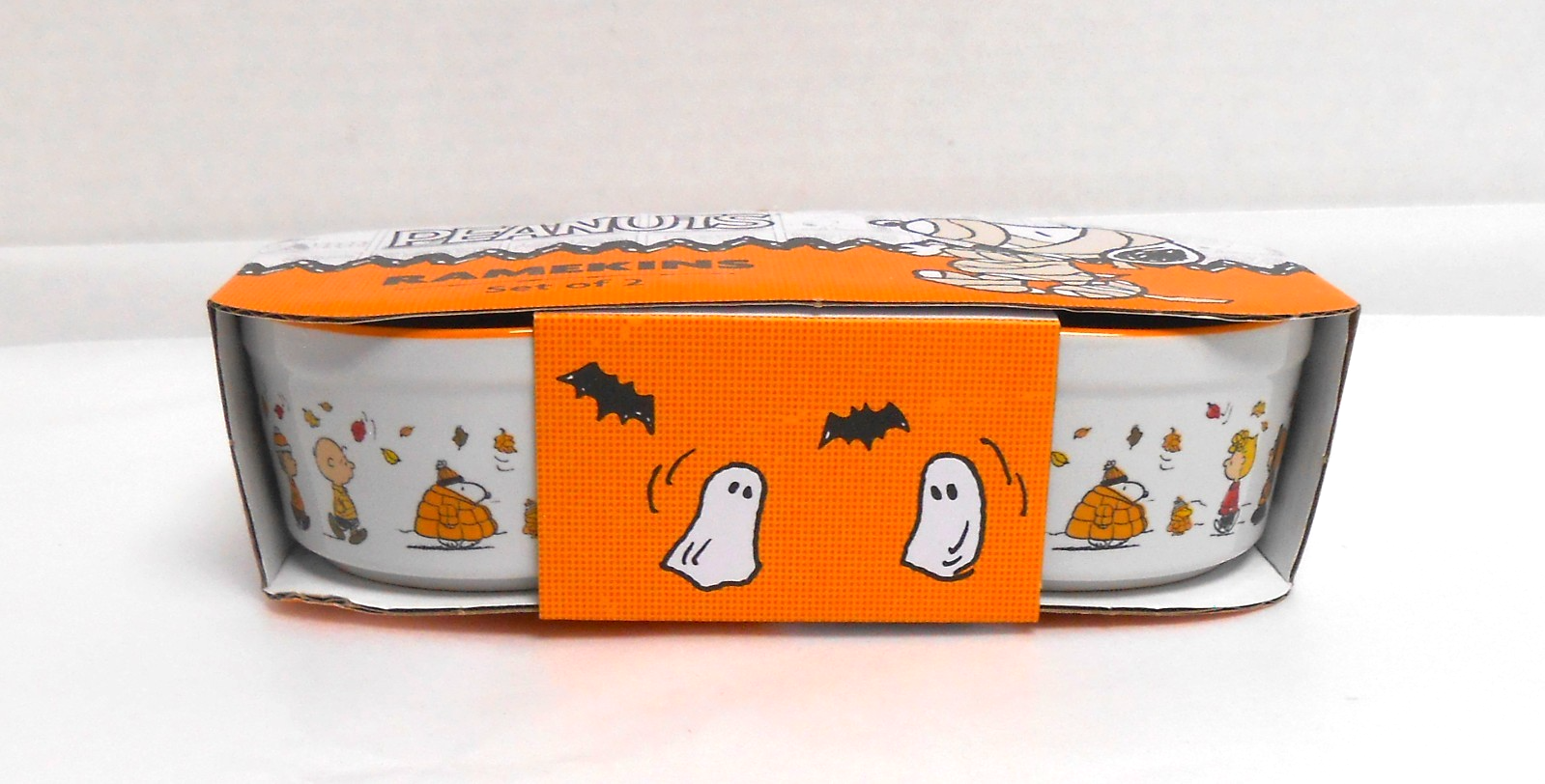 Peanuts Fall Autumn Set of 2 Ramekin Cups Bowls | eBay