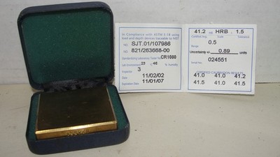 WILSON ROCKWELL HARDNESS TESTER BLOCK #6 | eBay
