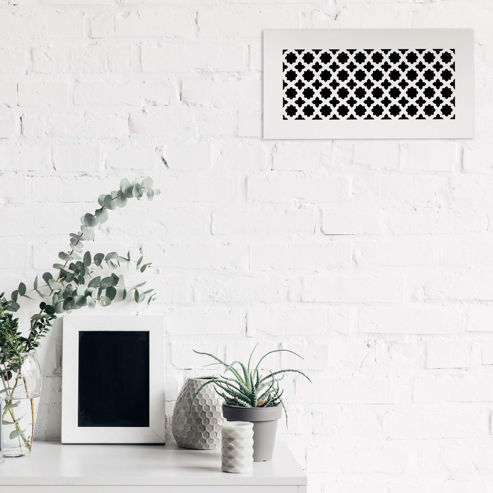 Vent Cover Grille - Acrylic Plexiglass 4 x 6 Duct Opening, 6 x 8 ...