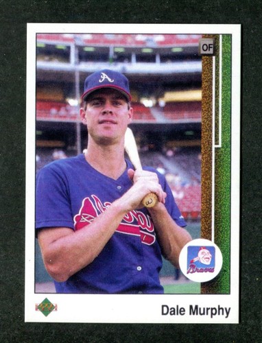 Dale Murphy 1989 Upper Deck Baseball Reverse Negative Error Reprint Card | eBay